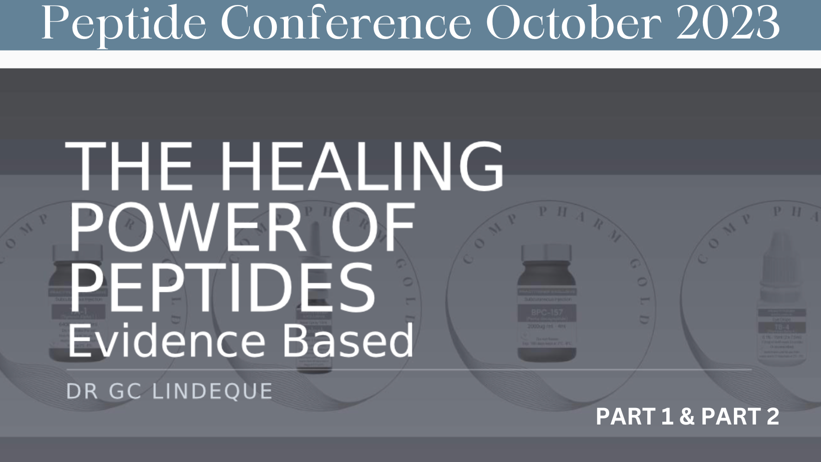 Peptide Conference October 2023 – Comp Pharm Gold